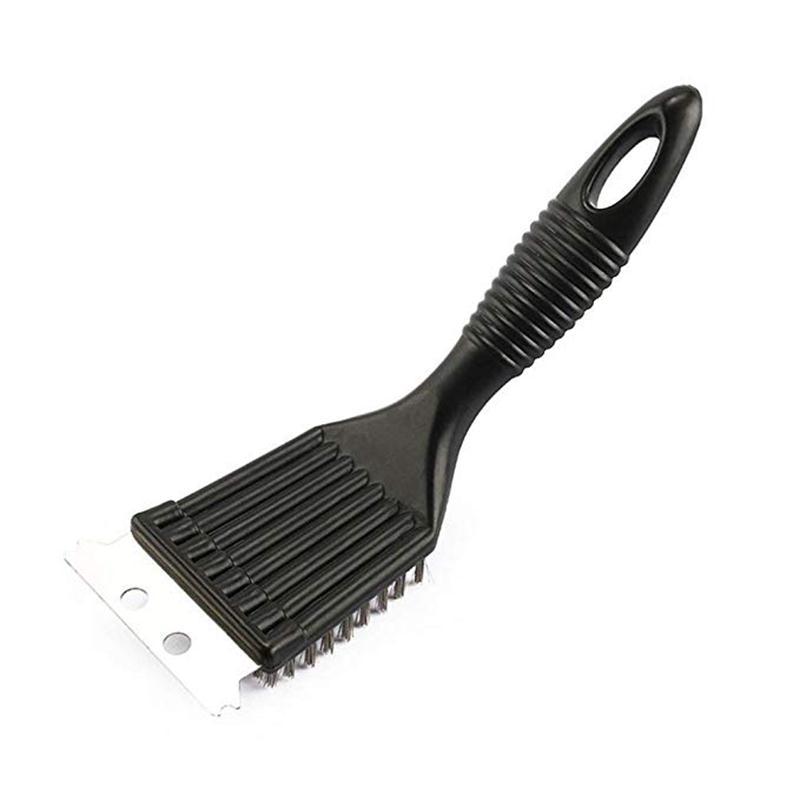 Perie de gratar, INOX/Plastic, 7.5 cm, Negru - eMAG.ro