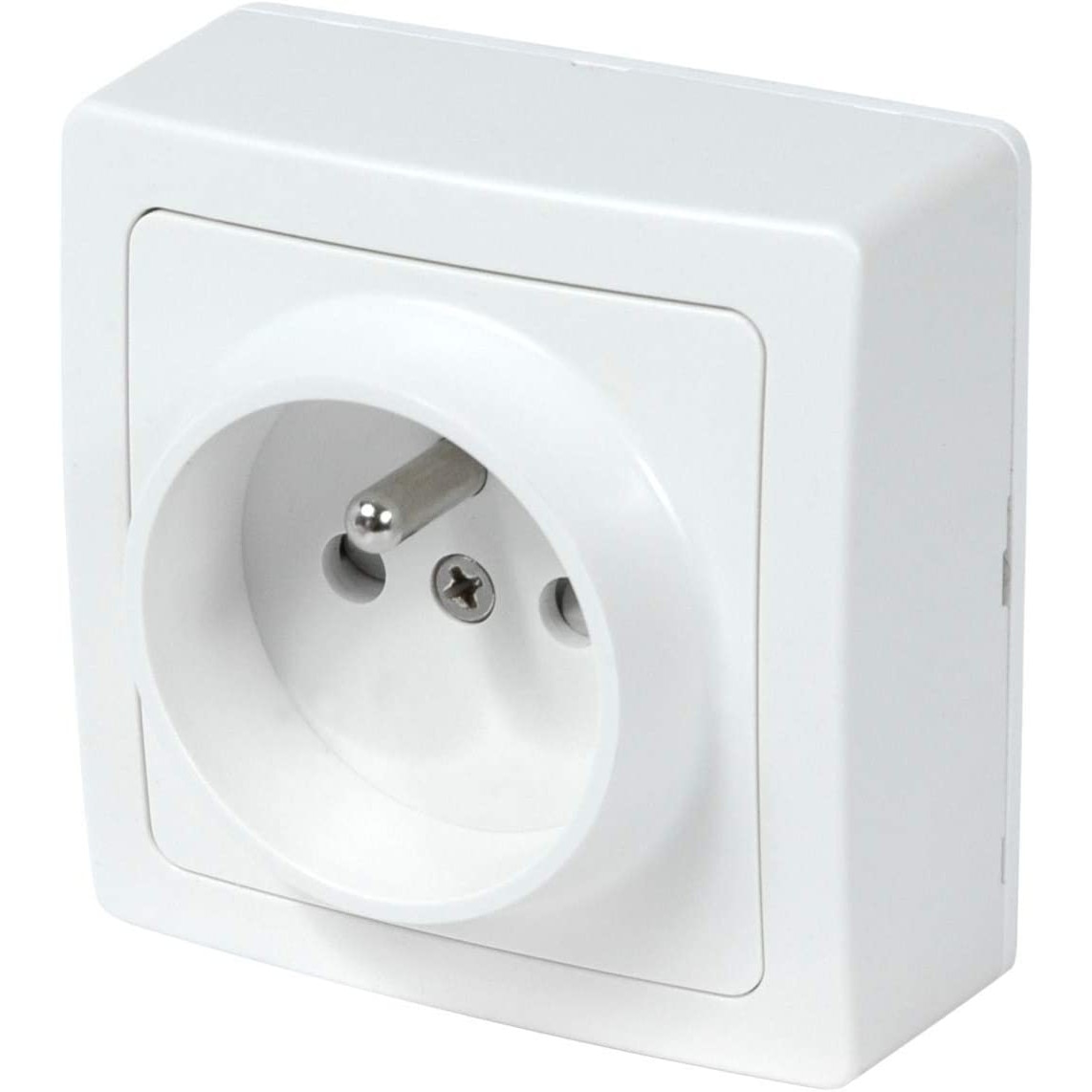 Priza de perete, Pentru echipamente electrice, Alb - eMAG.ro