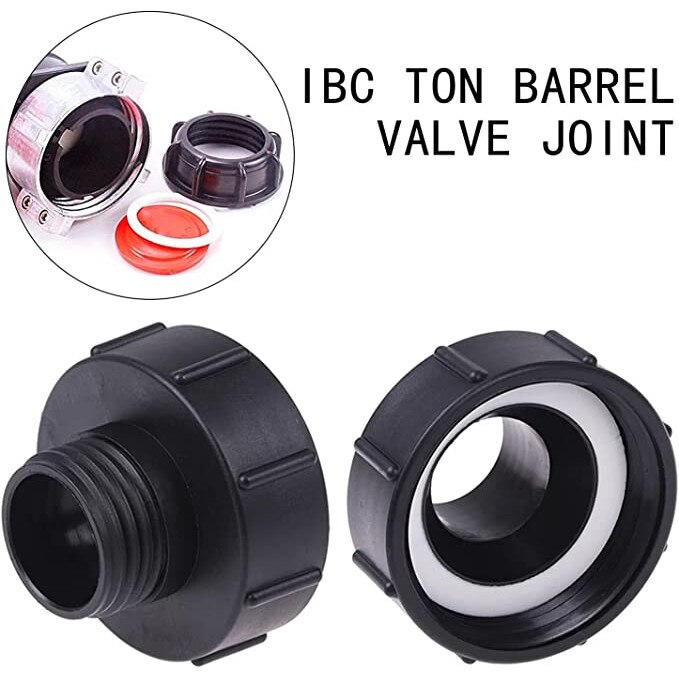 Adaptor IBC, 45 grade, Plastic, DN80 3" S100x8 - DN50 2" S60X6, Negru ...