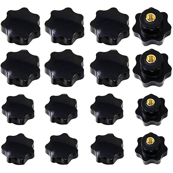 Butoane cu clema, Lemn/Cupru, 20buc, Negru - eMAG.ro