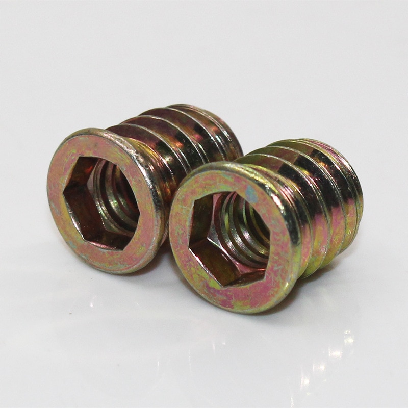 Set 20 piulite, Otel/Carbon/Zinc, 15 mm, Auriu - eMAG.ro