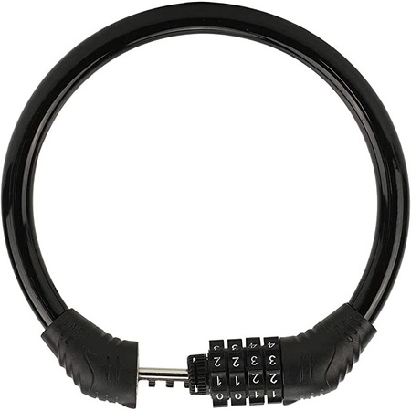 Mini lacat portabil pentru bicicleta, Otel/Aliaj de zinc/PVC, Cu cifru ...