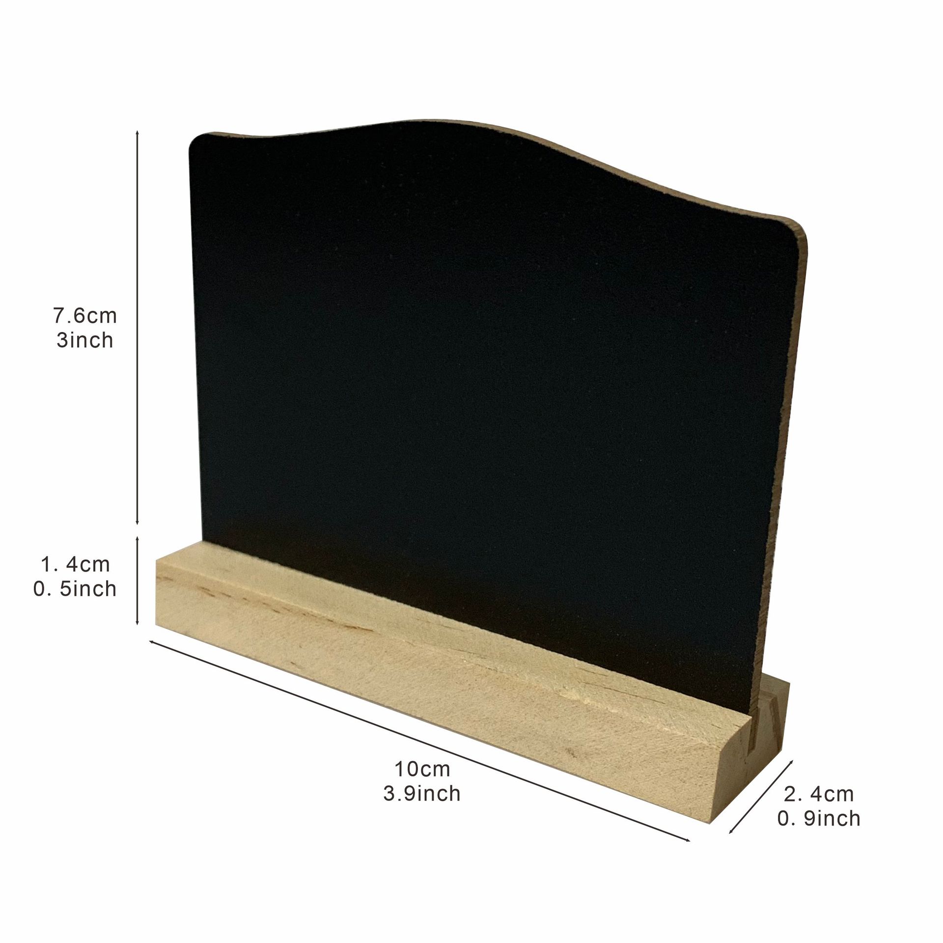 Set 4 tablite de scris, Placaj, 10 x 2.4 x 1.4 cm, Negru - eMAG.ro