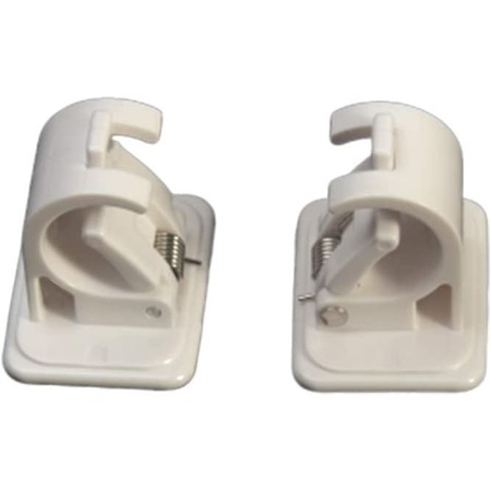 Suporturi pentru tija de perdea, Reglabile, Plastic, Alb - eMAG.ro