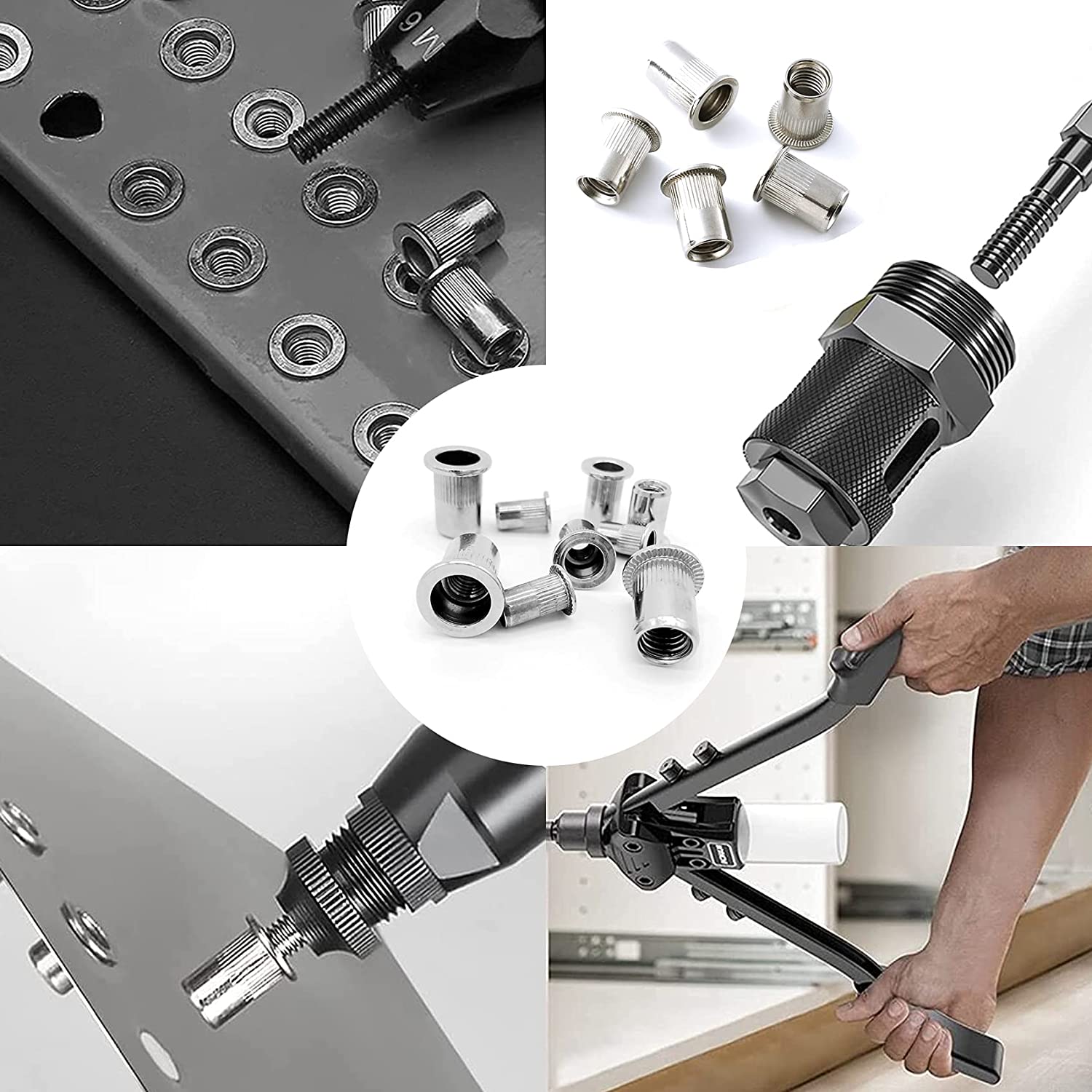 Set 10 piulite, Inox, M10, Argintiu - eMAG.ro