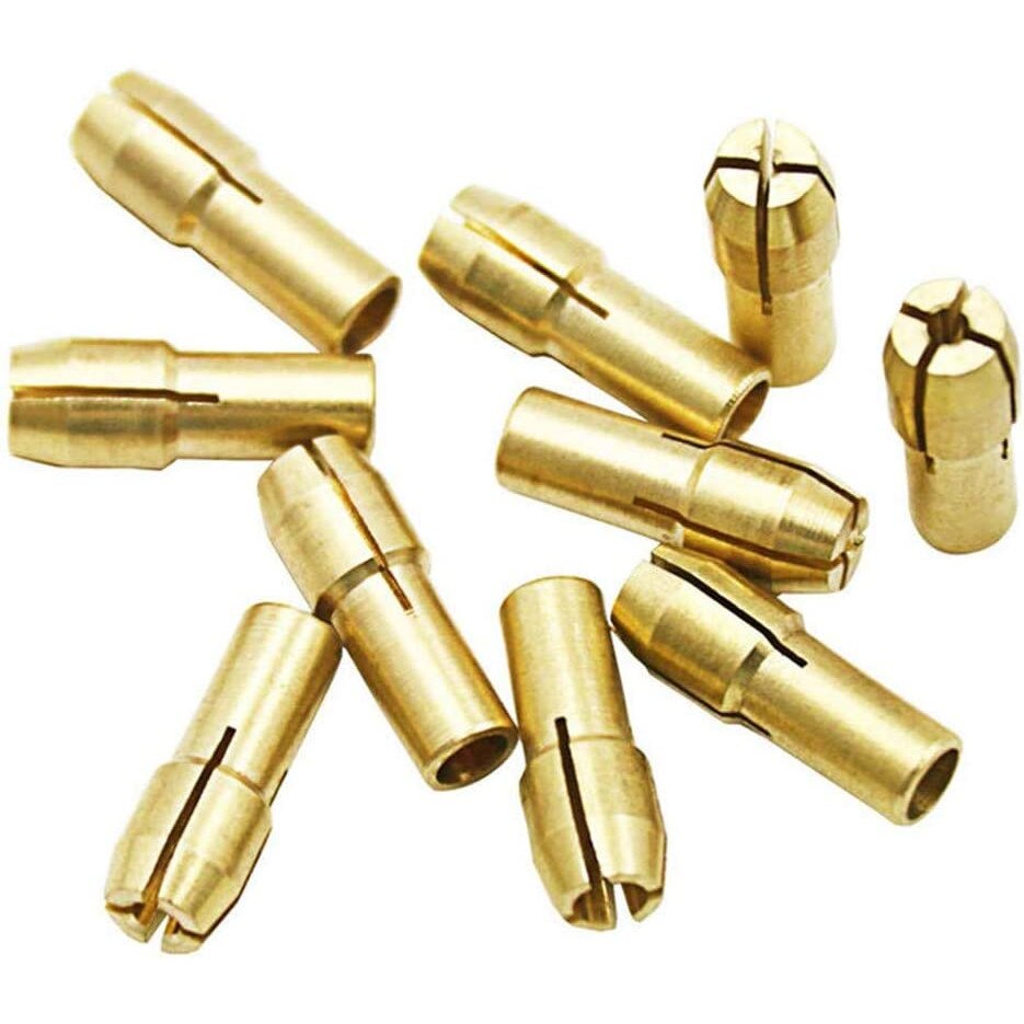 Set de 10 mandrine petru gaurit, Alama, Auriu - eMAG.ro