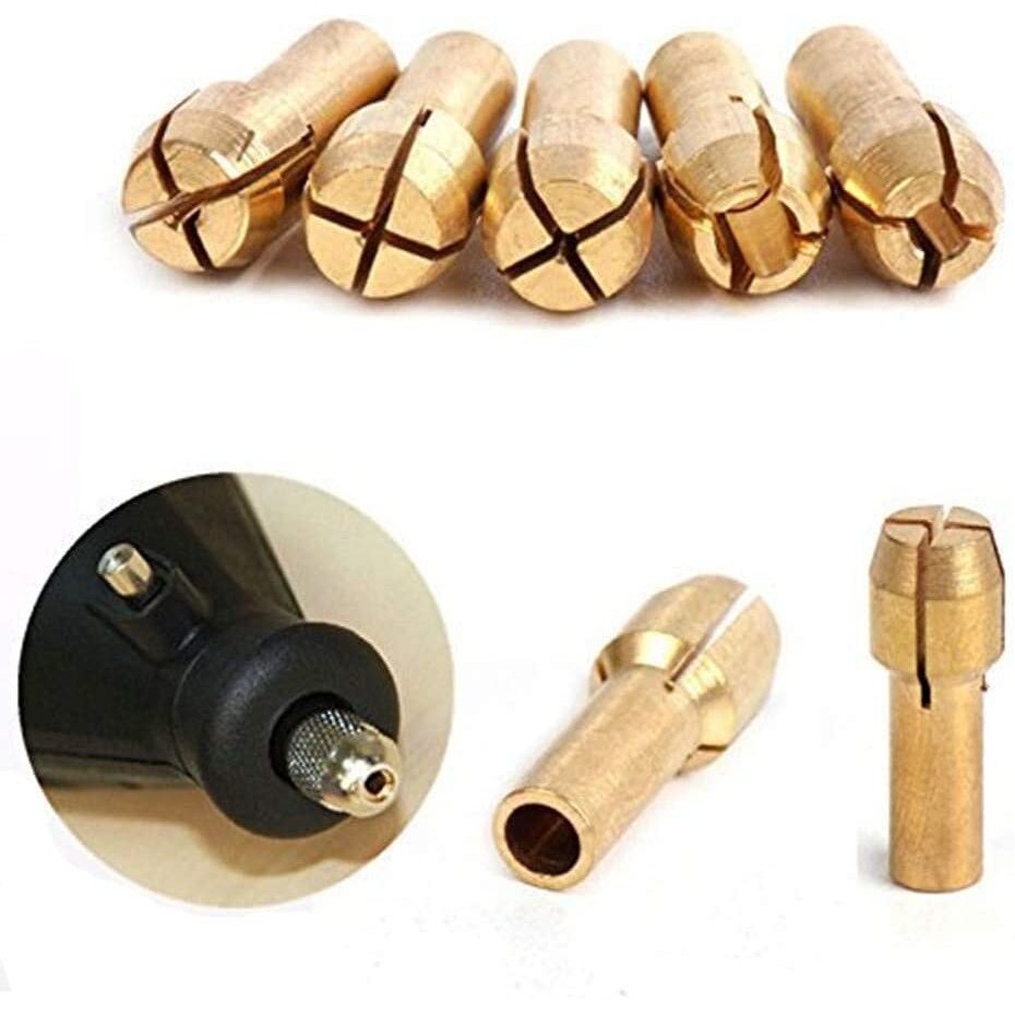 Set de 10 mandrine petru gaurit, Alama, Auriu - eMAG.ro