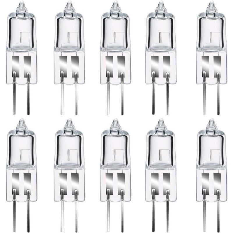 Set de 10 becuri cu halogen, 20W, 12V, G4 - eMAG.ro