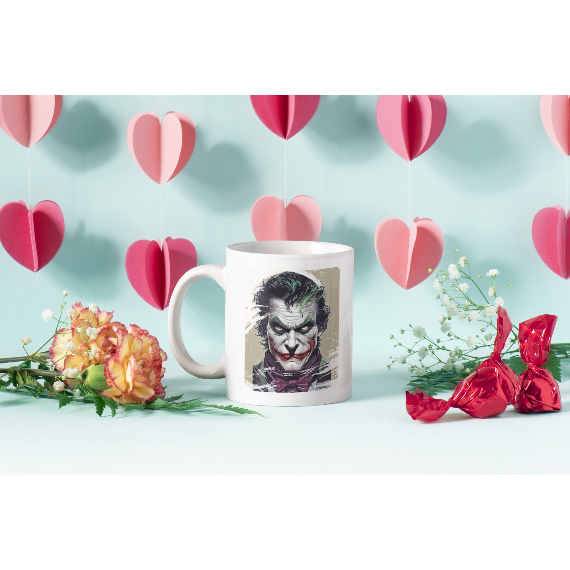 Joker portrébögre, akciófilmek, smink, rajzfilmek, Arthur Fleck ...