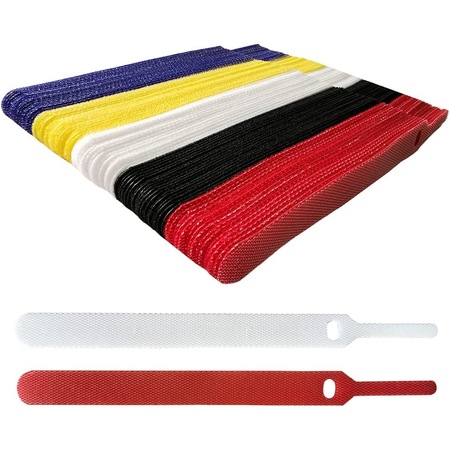 Set 80 coliere organizare cabluri, Nylon, Multicolor - eMAG.ro