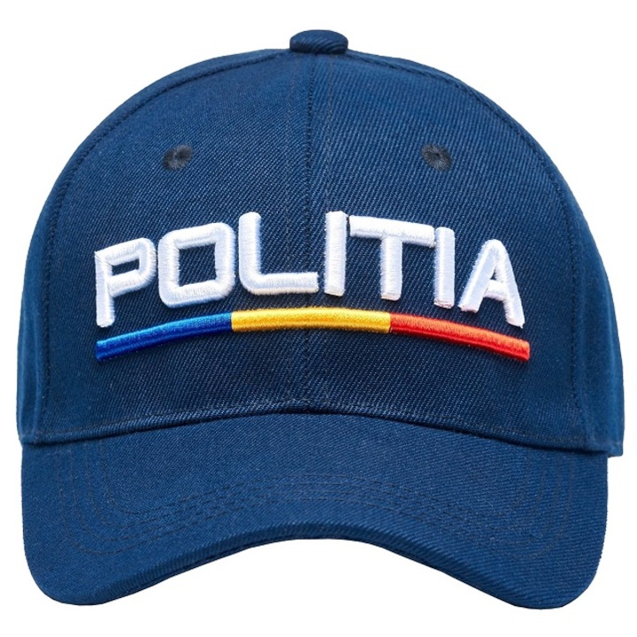 Sapca Premium Politia, Barbati, Broderie 3D, Bleumarin, Marime ...
