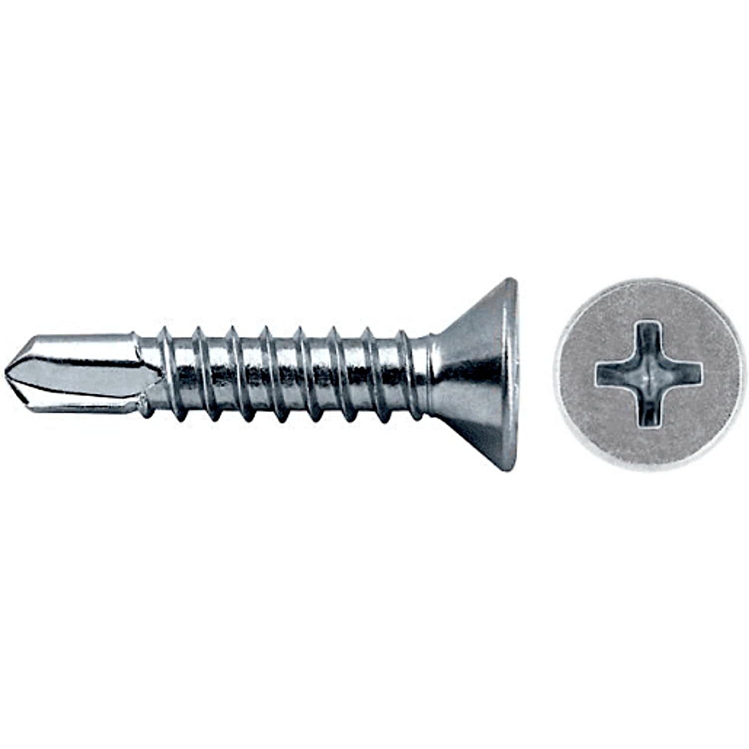 Set de suruburi 200 buc, Otel zincat, Pentru metale, 3.10x23mm ...