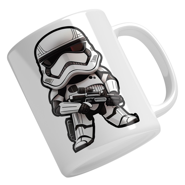 Star Wars White Soldier bögre, fegyverrel a kézben, Star Wars ...