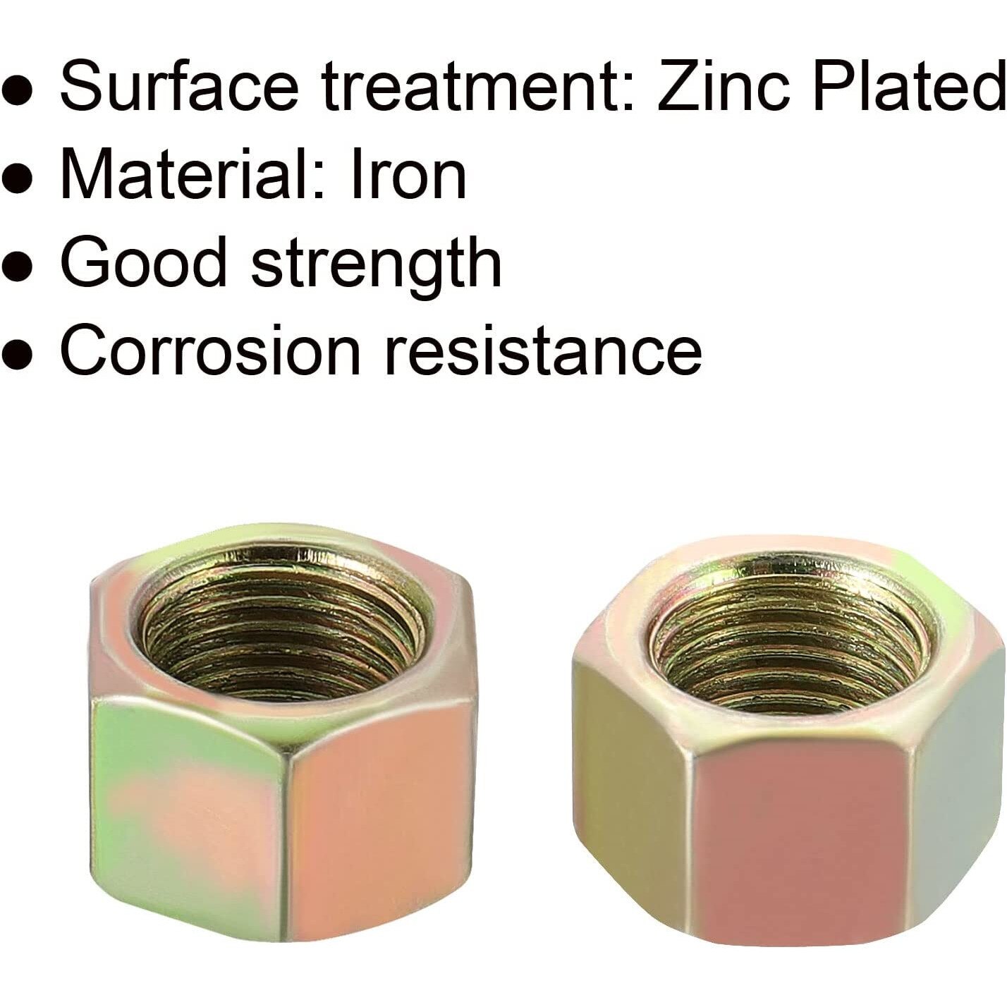 Set 5 piulite hexagonale, Zinc, M10 - eMAG.ro
