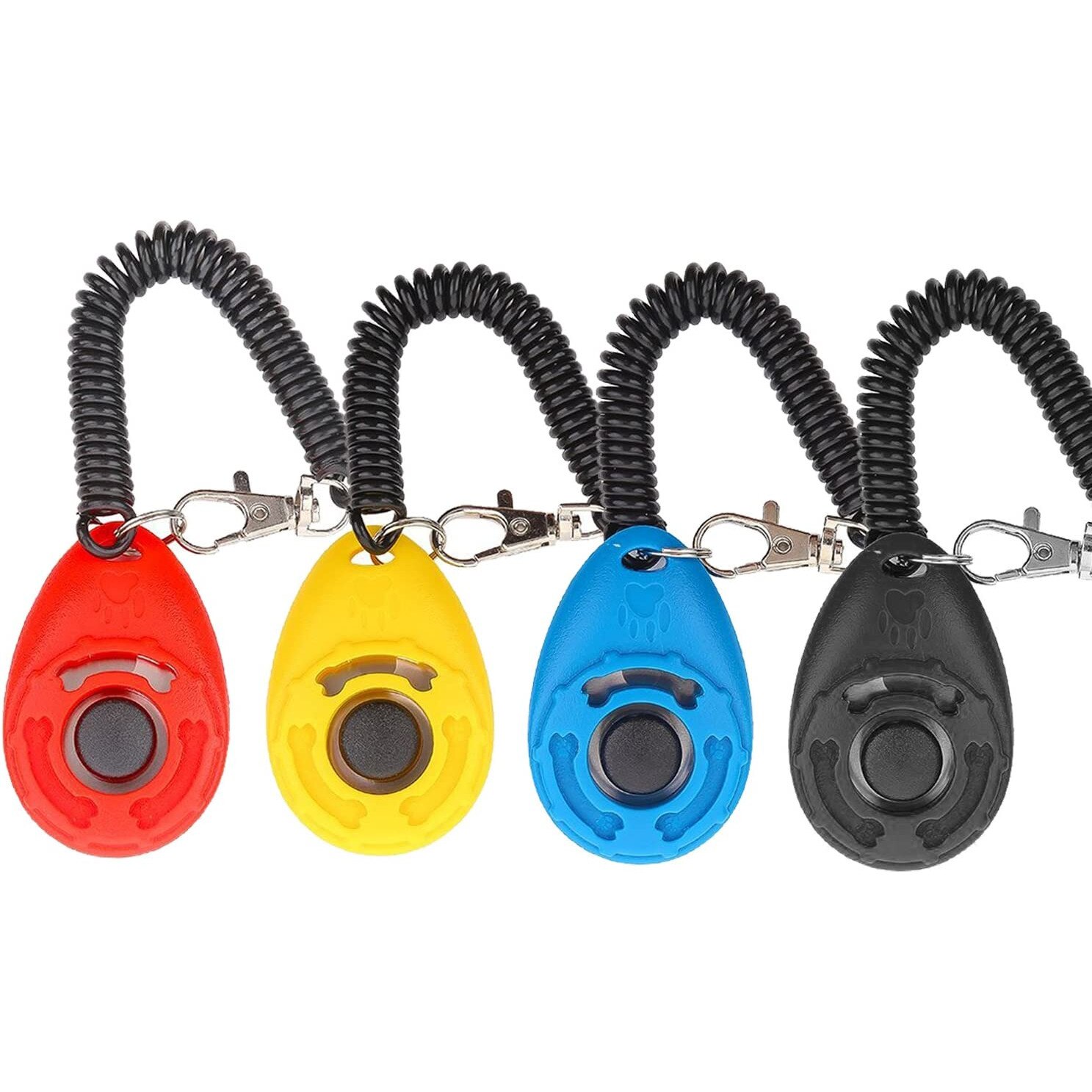 Set 4 clickers caini, ABS, Multicolor - eMAG.ro