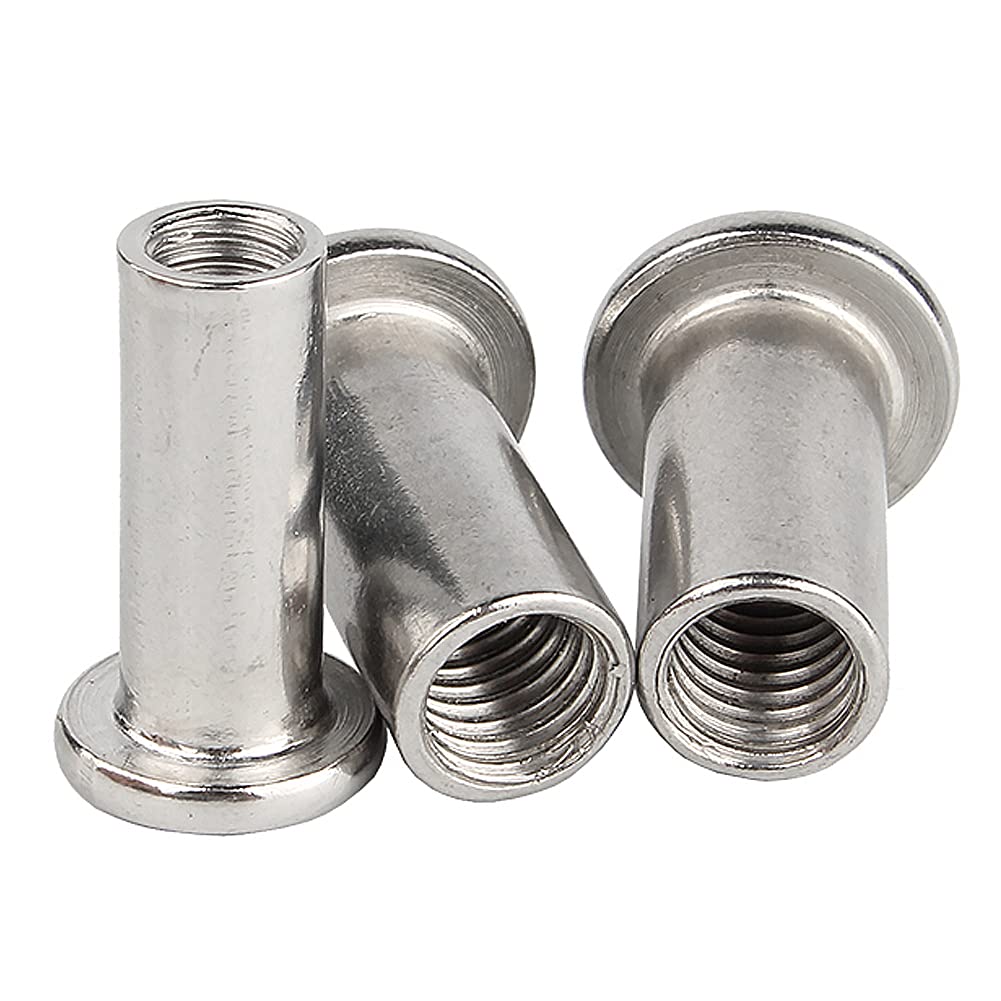 Set 5 piulite pentru mibilier lemn, Inox, M8, 8 mm, Argintiu - eMAG.ro