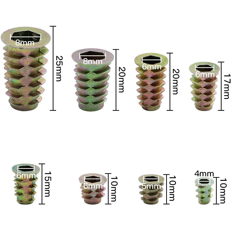 Set 230 piulite hexagonale, M4 M5 M6 M8 - eMAG.ro