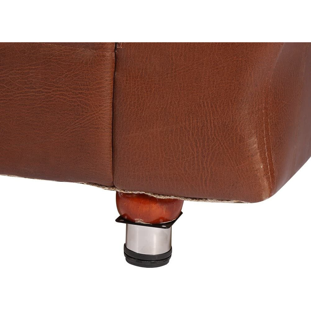 Set 4 picioare de mobilier, Inox, 60 x 50 mm, Argintiu/Negru - eMAG.ro