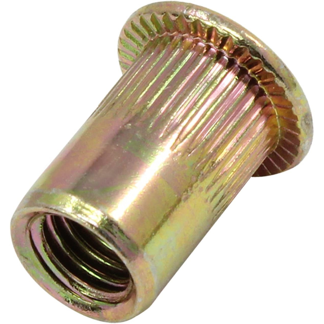 Set 50 piulite M8 filetate cu cap plat, Otel carbon, 1.8 x 1.4 cm ...