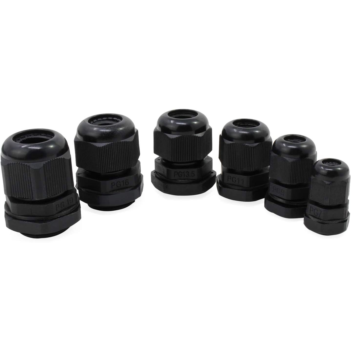 Set 30 presetupe de cablu, Plastic, 35-15mm, Negru - eMAG.ro