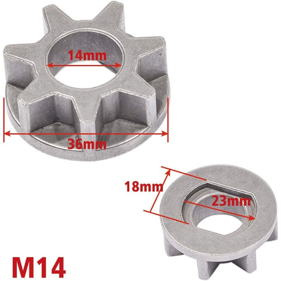 Set angrenaj M10 / M14 / M16, Otel, Pentru polizor unghiular, 3 bucati ...