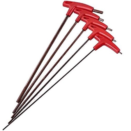 Set 5 imbusuri hexagonale cu maner, Otel/Polipropilena, 3/4/5/6/8 mm ...