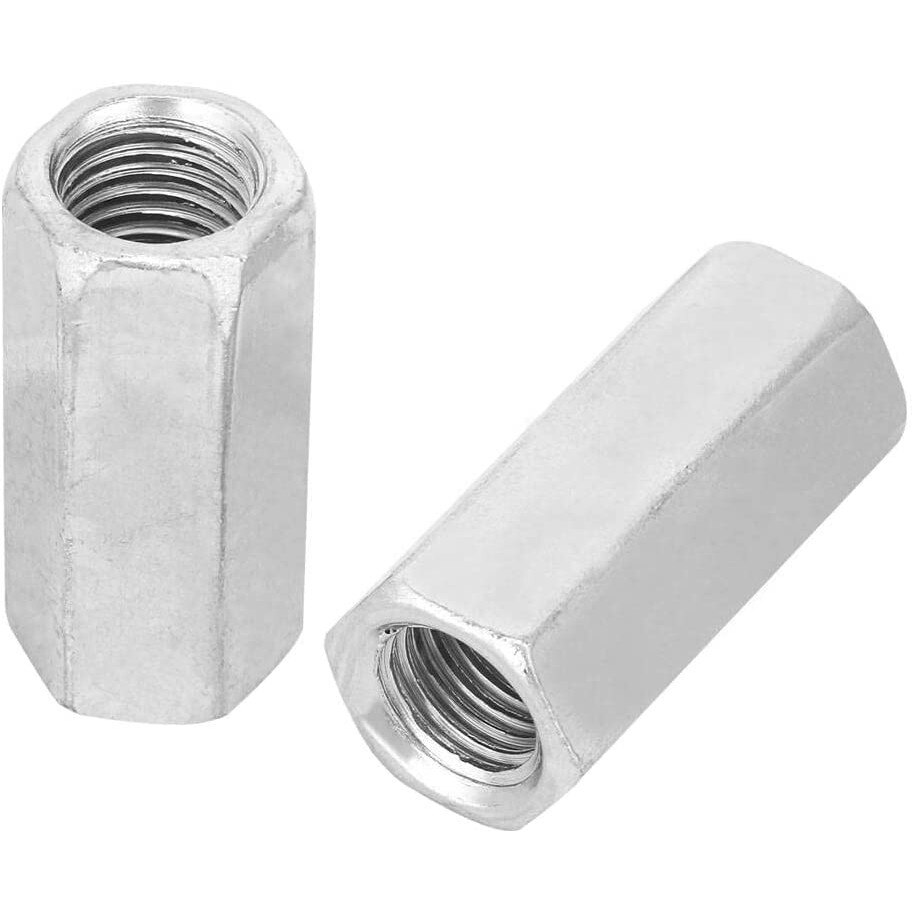 Set 2 piulite lungi, M16, 50mm, Otel zincat, Argintiu - eMAG.ro