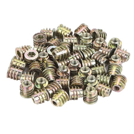 Set 50 piulite hexagonale, Aliaj de zinc, 8mm, Argintiu - eMAG.ro