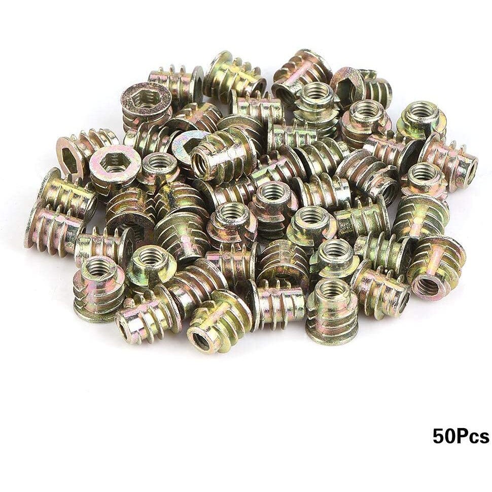 Set 50 piulite hexagonale, Aliaj de zinc, 8mm, Argintiu - eMAG.ro