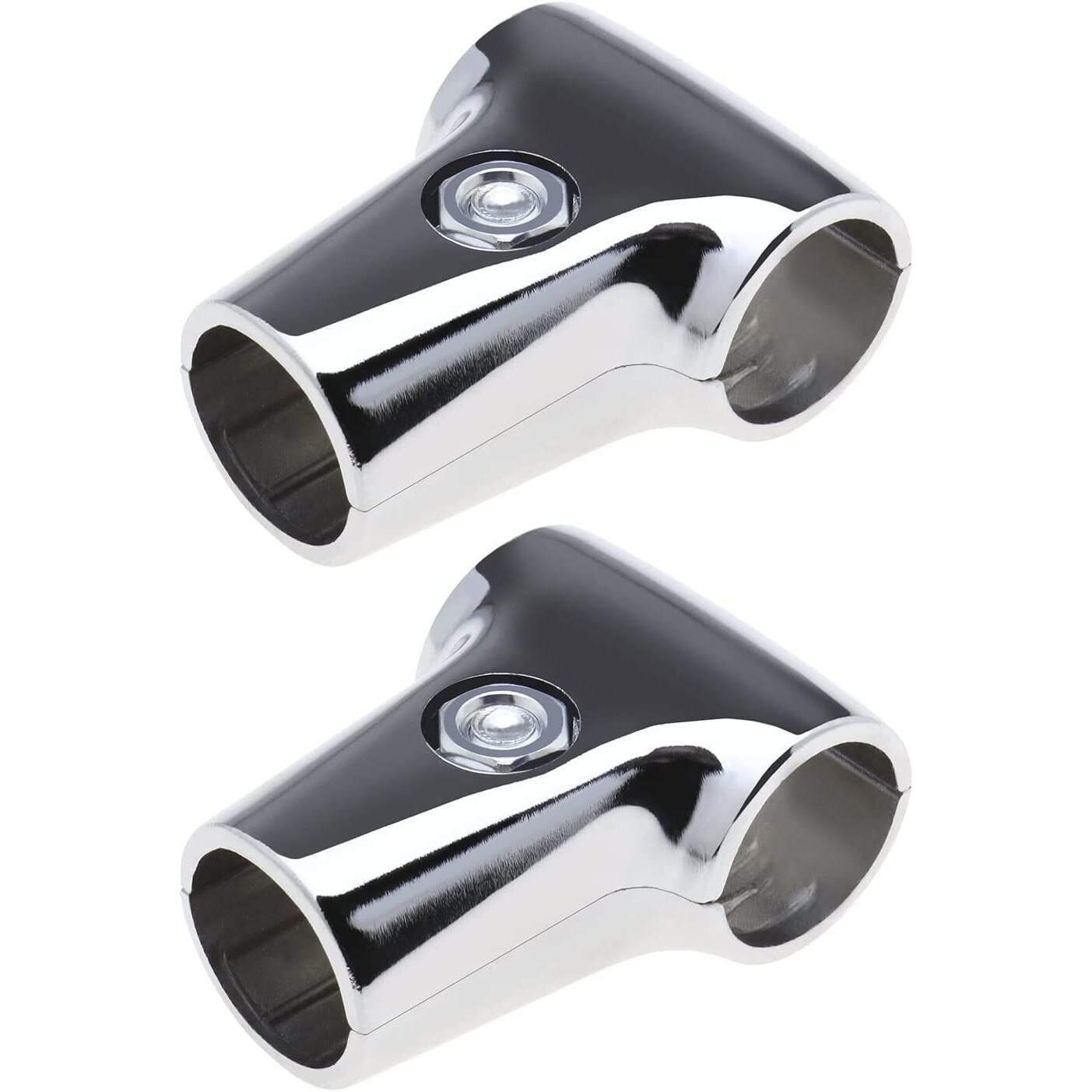 Set de 2 suporturi pentru bara de dus, Aliaj, 25 mm, Argintiu - eMAG.ro