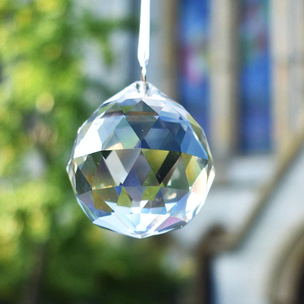 Bila de cristal decorativa, 50 mm, Transparent - eMAG.ro