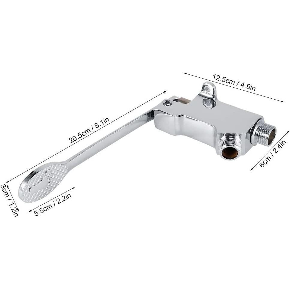 Pedala de picior pentru chiuveta, G1/2, 20.5 cm - eMAG.ro