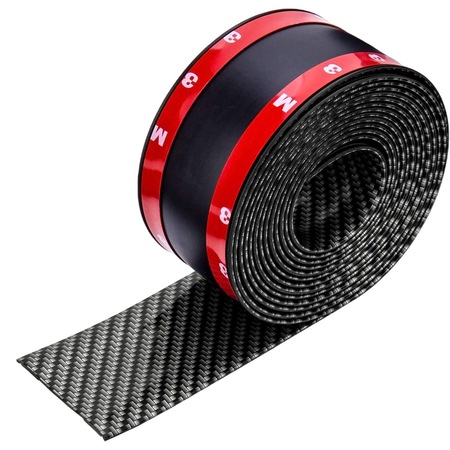 Banda protectie prag usa, Fibra de carbon, 5x300 cm, Negru - eMAG.ro