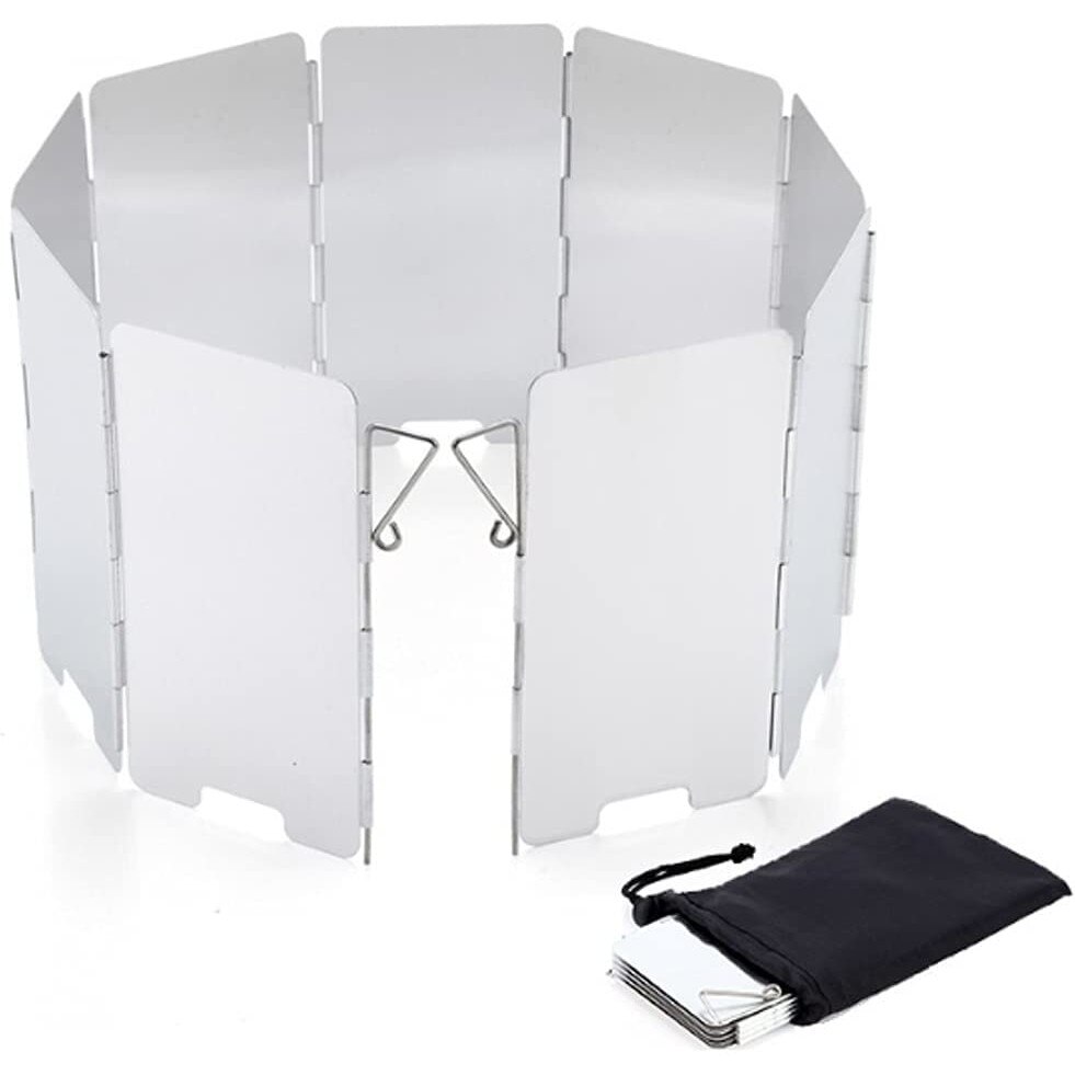 Paravan pliabil cu 9 placi, Aliaj de aluminiu, Argintiu - eMAG.ro