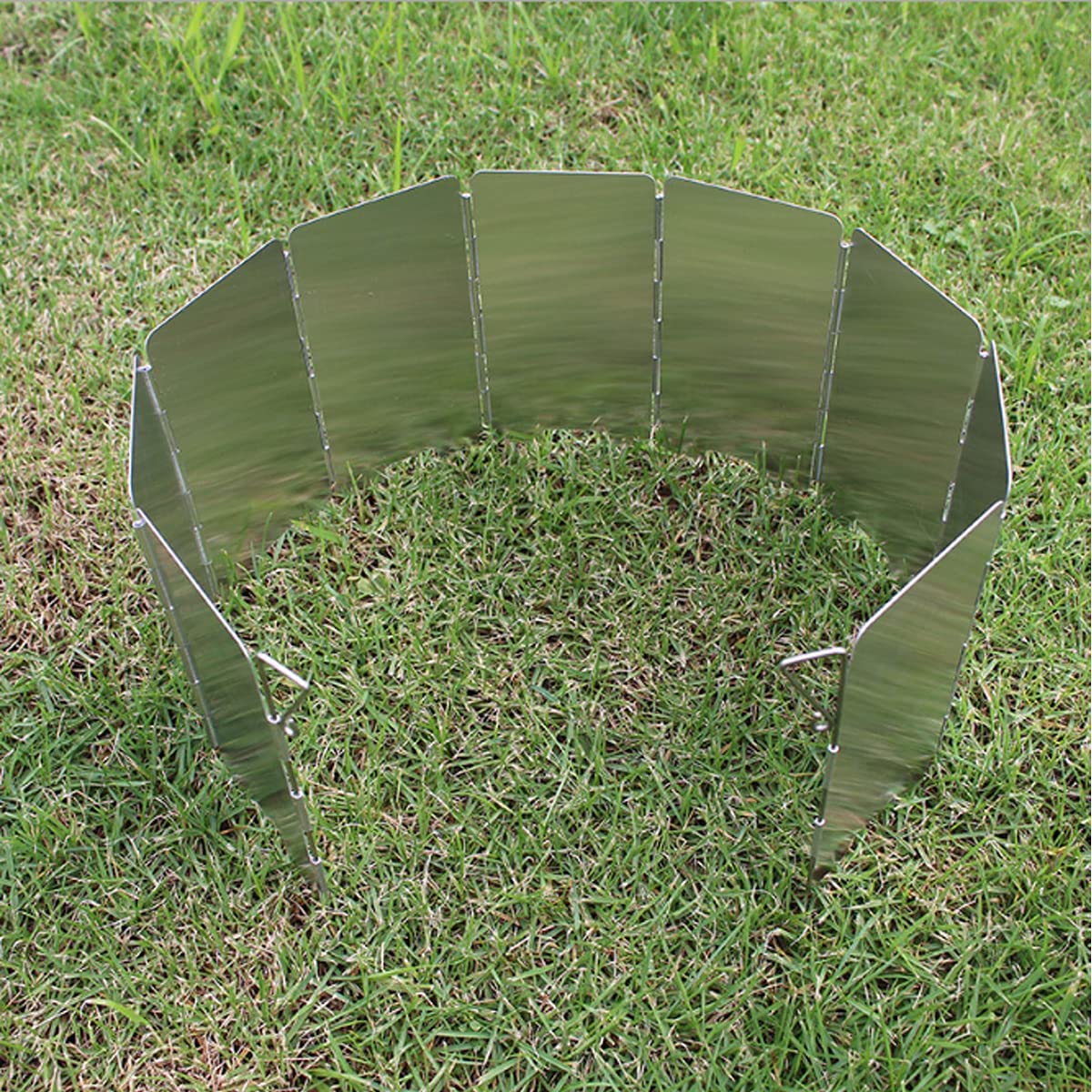 Paravan pliabil cu 9 placi, Aliaj de aluminiu, Argintiu - eMAG.ro