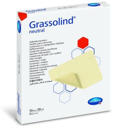 Grassolind, pansament impregnat cu unguent neutru pentru arsuri termice ...