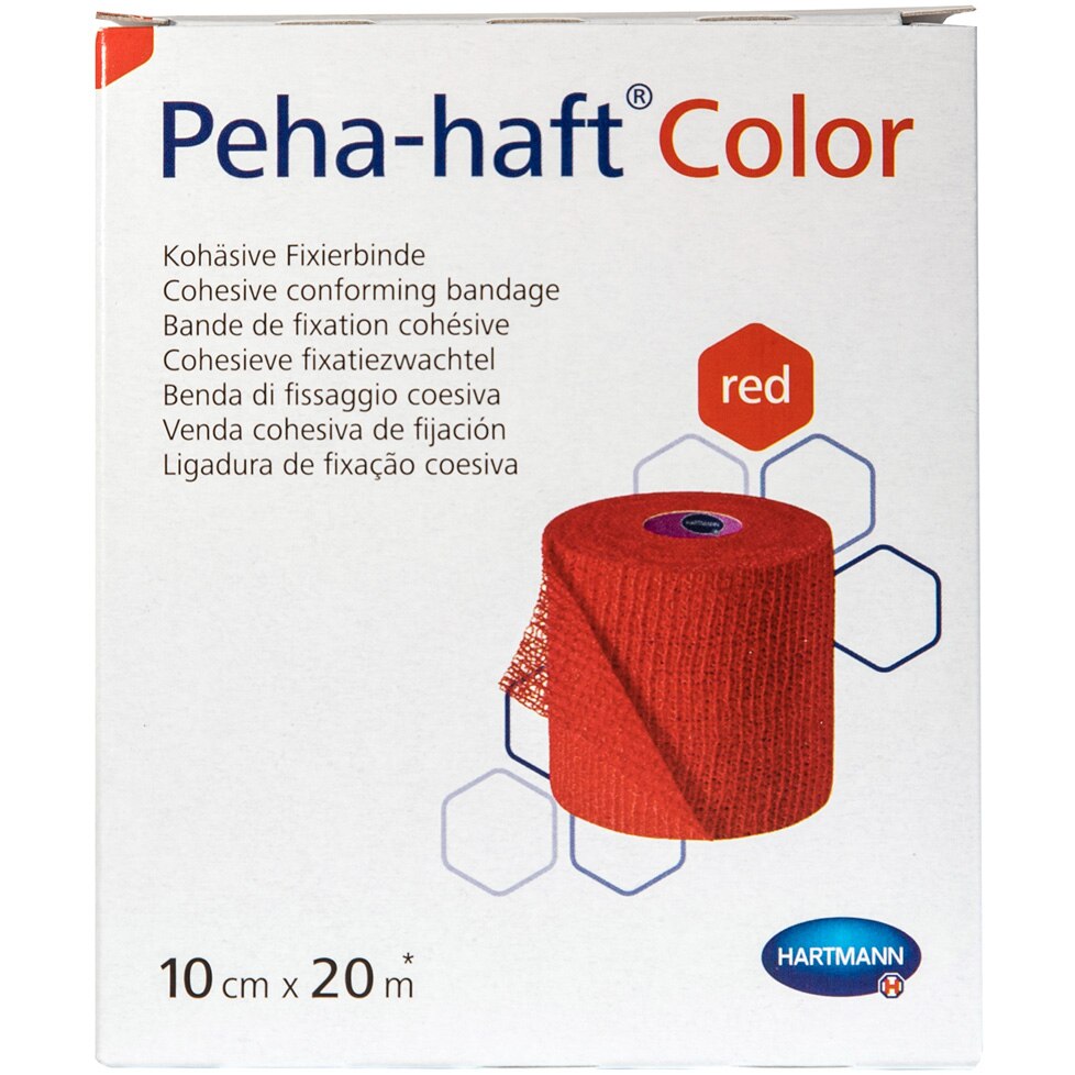 Fasa elastica autoadeziva Hartmann, Peha-haft, rosu, 10 cm x 20 m - eMAG.ro