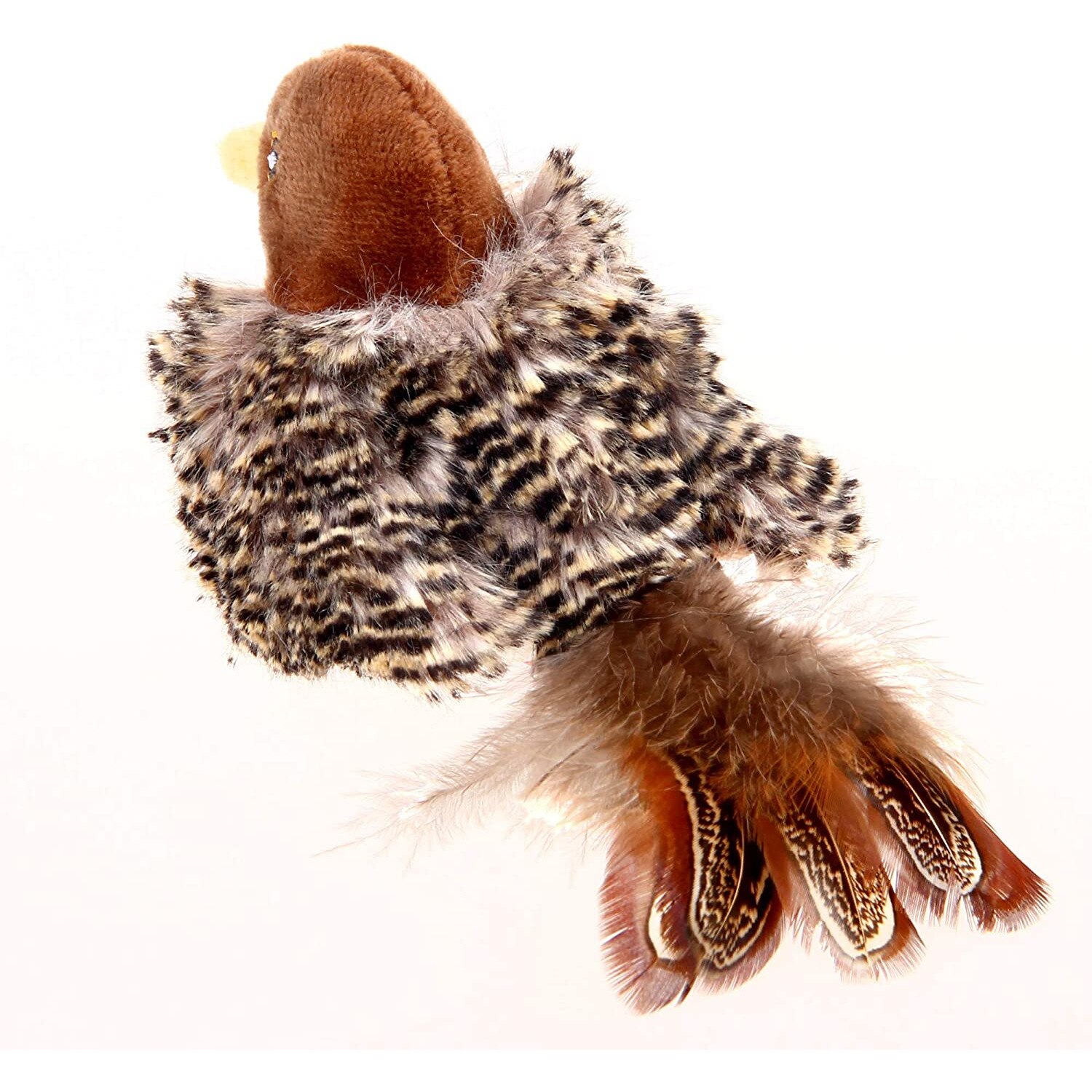 Jucarie cu sunete pentru pisici, Pasare, Maro - eMAG.ro