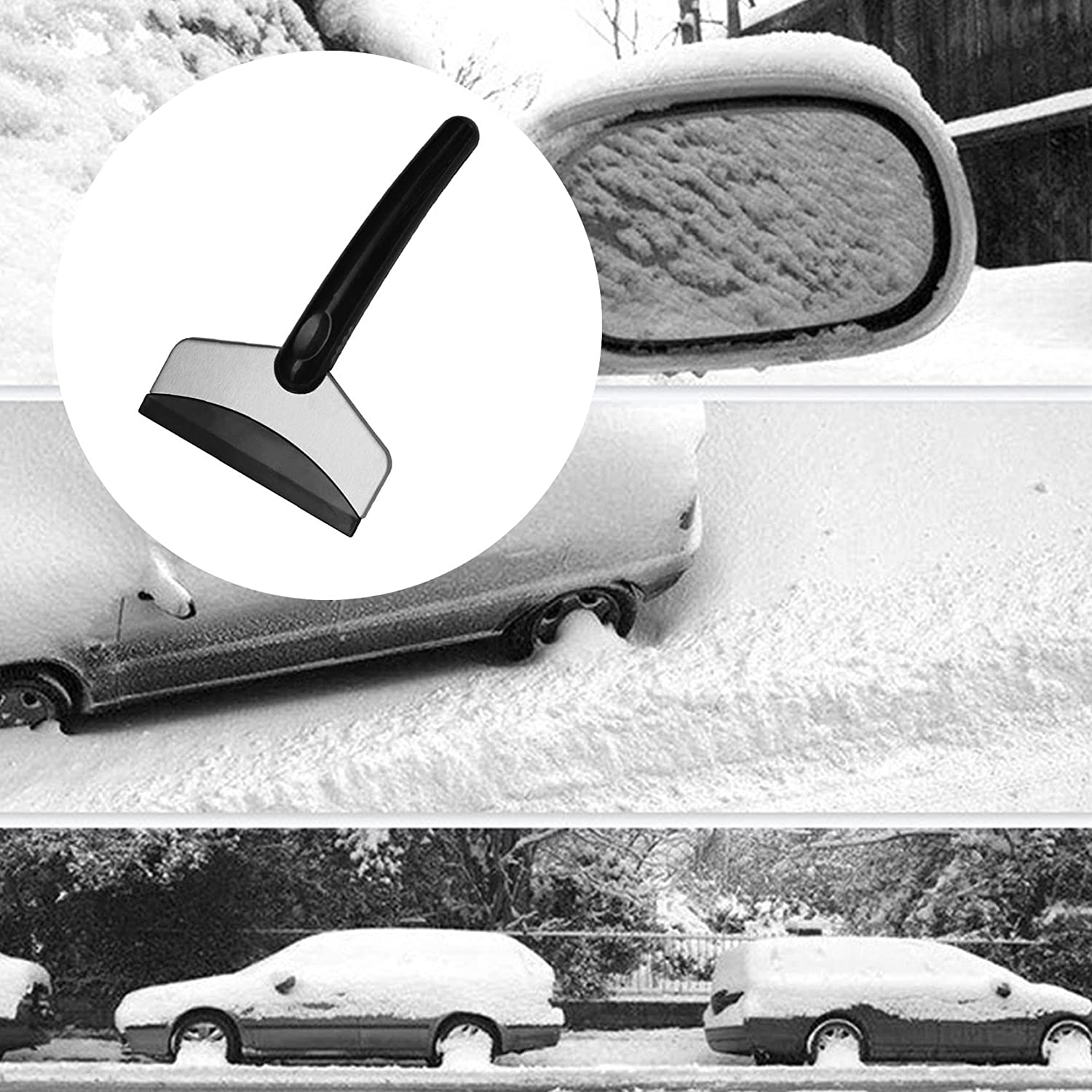 Racleta de parbriz pentru gheata, Starlight, ABS/Inox, Maner ergonomic ...