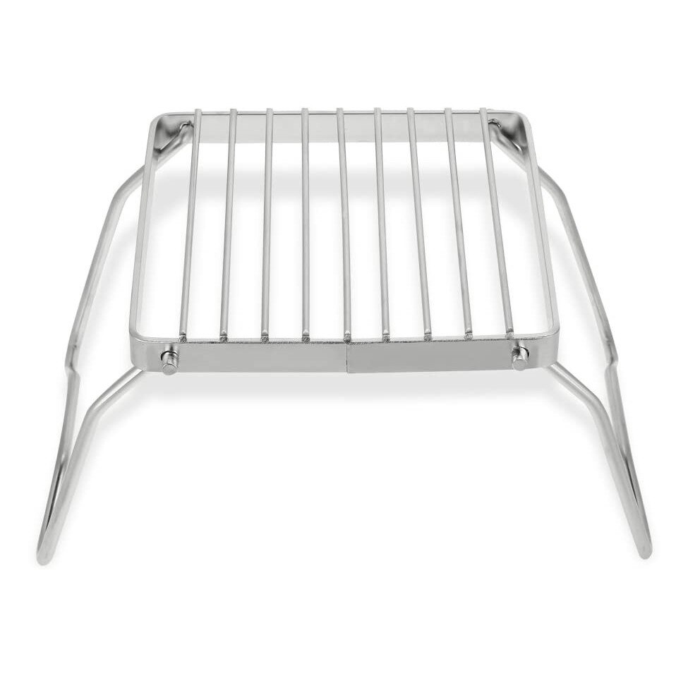 Gratar pliabil, Inox, 16 x 16 x 12 cm, Argintiu - eMAG.ro