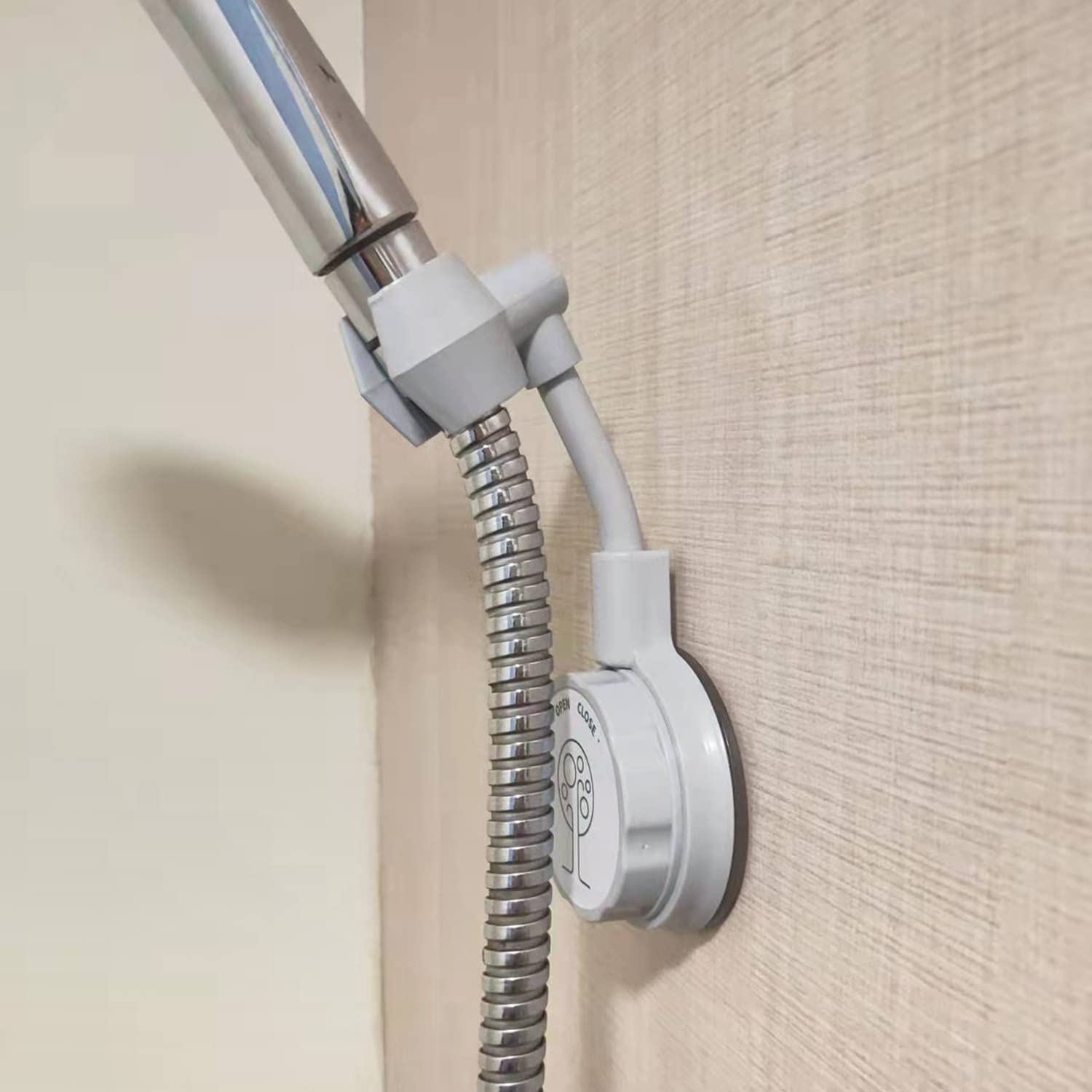 Suport pentru cap de dus, Ventuza, Reglabil, Plastic, 160mm, Alb - eMAG.ro