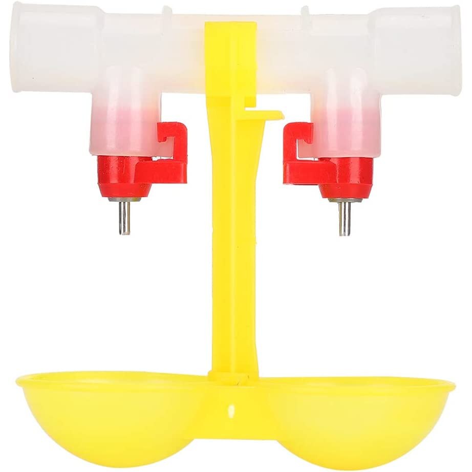 Set 10 adapatori pentru pasari de curte, Plastic, Cupa dubla, 12.5 x 12 ...