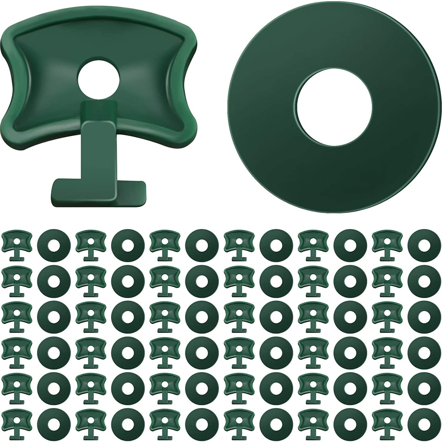 Set cleme/saibe fixare pentru solarii, Plastic, 200 piese, 2 x 2 cm ...