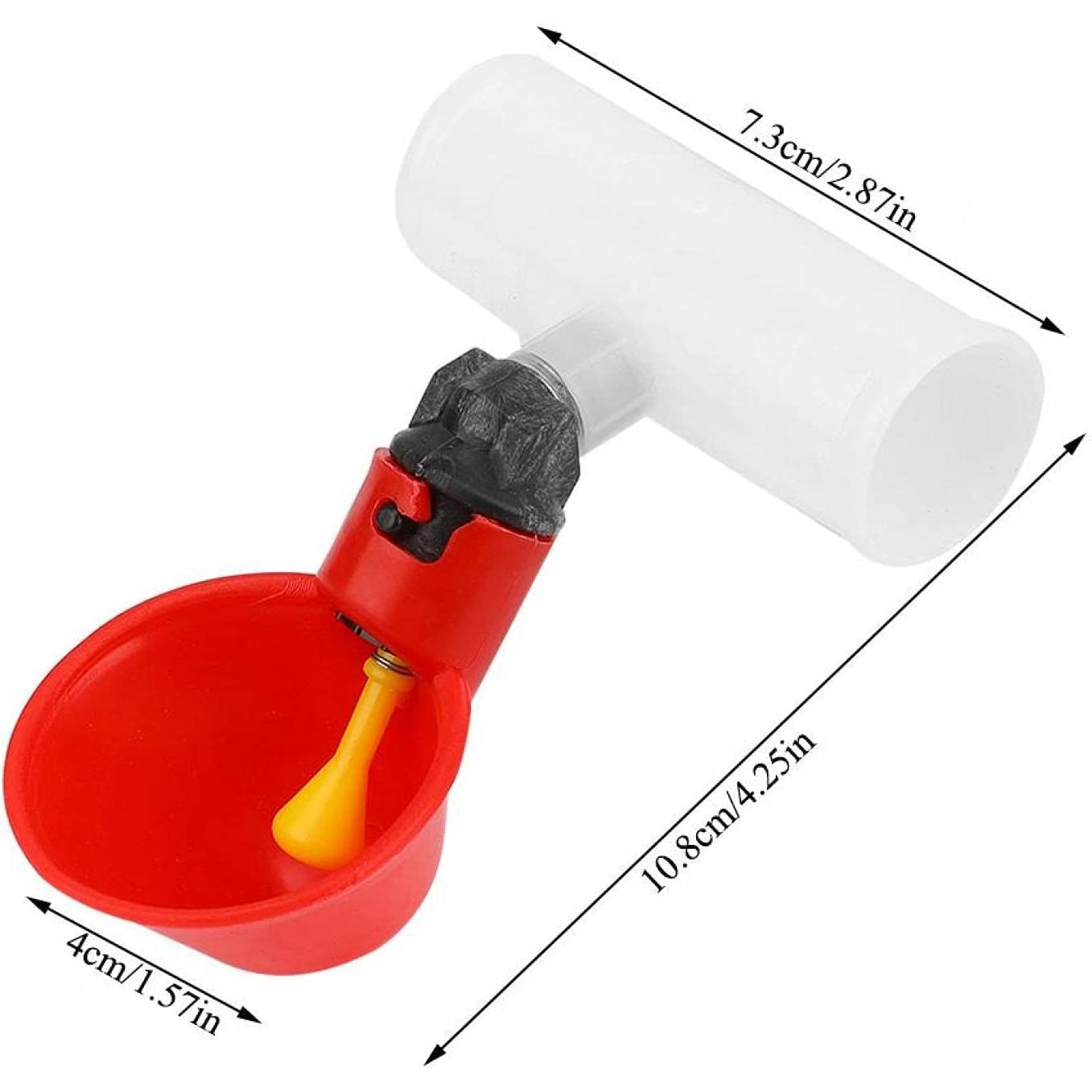 Set 6 adapatoare pasari, Plastic, 10.8 x 7.3 x 4 cm, Multicolor - eMAG.ro