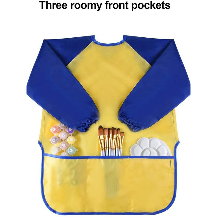 Set 2 sorturi pentru pictura pentru copii, Nailon, Varsta 3-7 ani ...