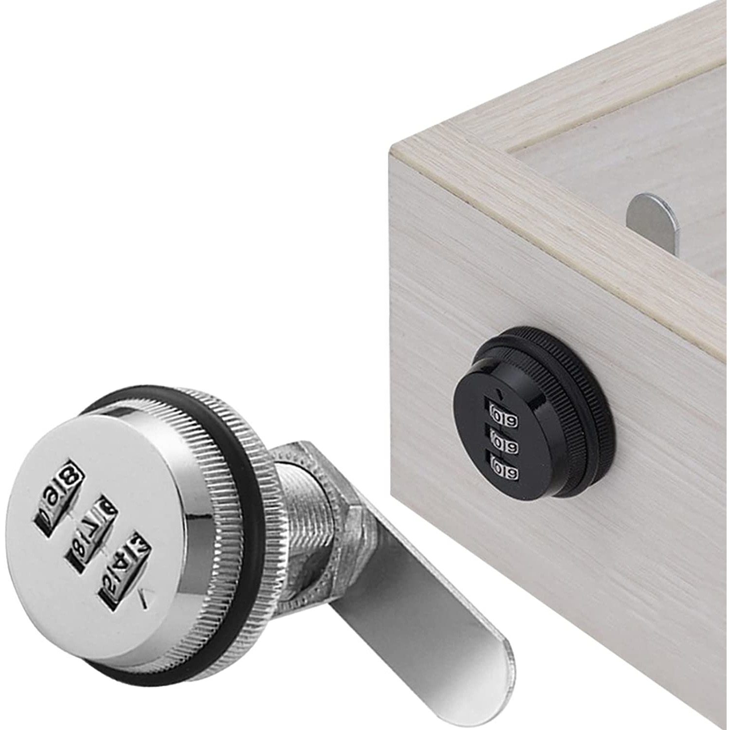 Yala cu cifru, Aliaj de zinc, 30 mm, Argintiu - eMAG.ro