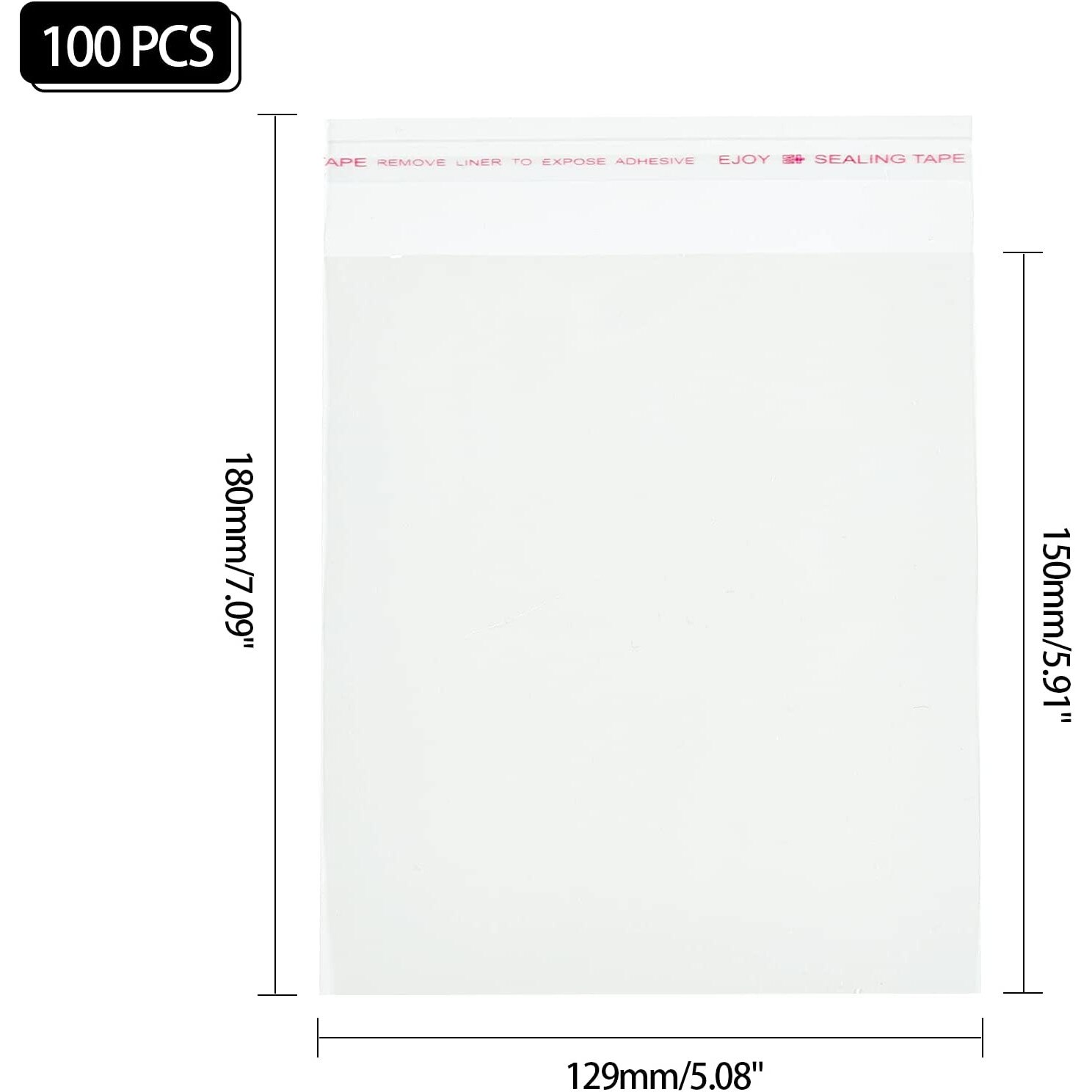 Set 100 pungi alimentare, Polipropilena, 13 x 18 cm, Transparent - eMAG.ro