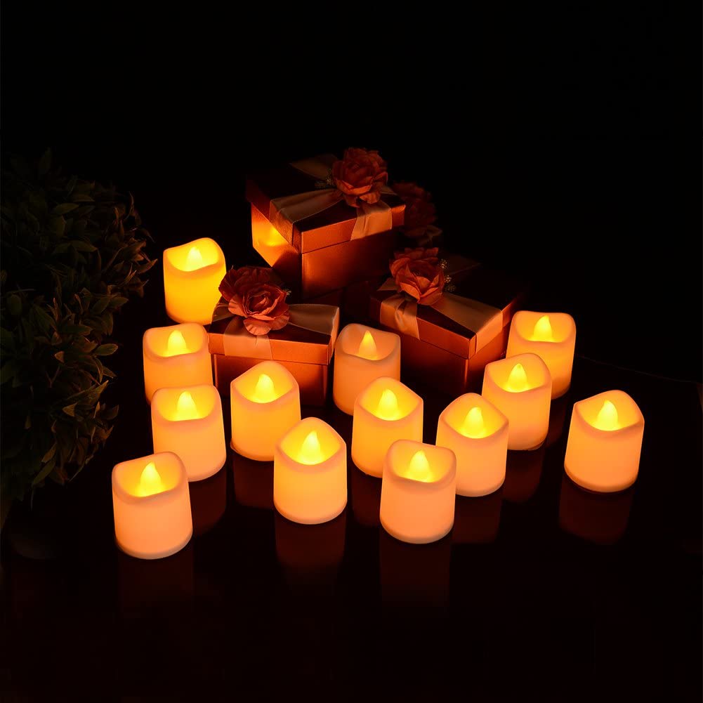 24 db LED gyertya készlet, műanyag, fehér - eMAG.hu