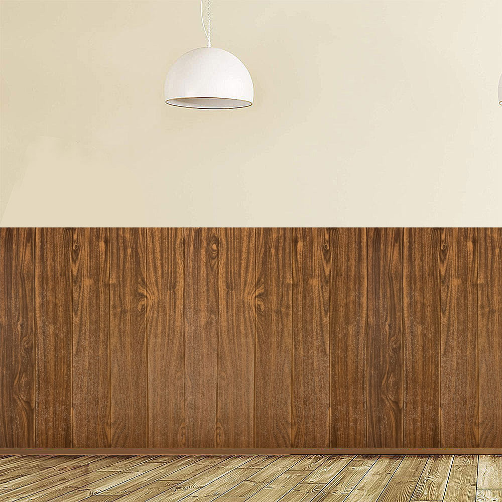 Tapet 3D Autoadeziv SIKS, Model Lemn in Relief, Maro, Design Modern ...