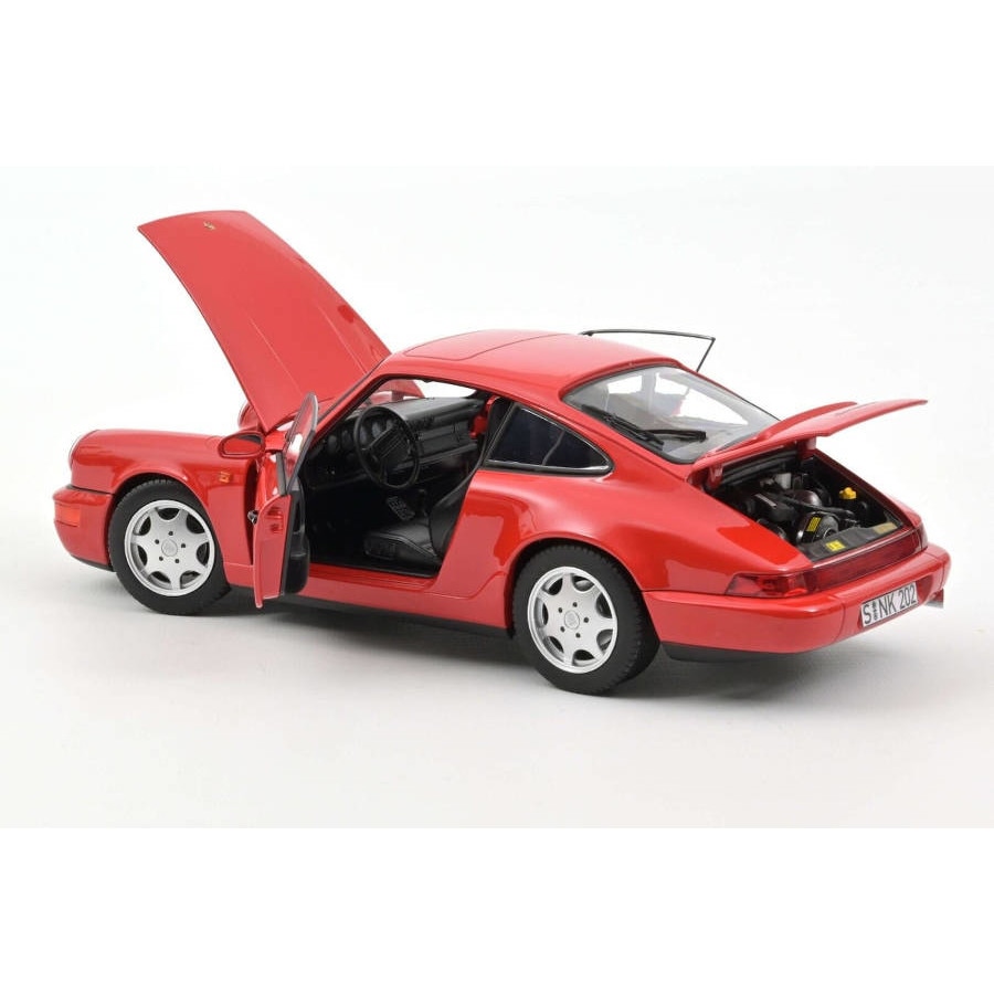 Macheta auto Porsche 911 Carrera 2 1990 rosu, 1:18 Norev - eMAG.ro